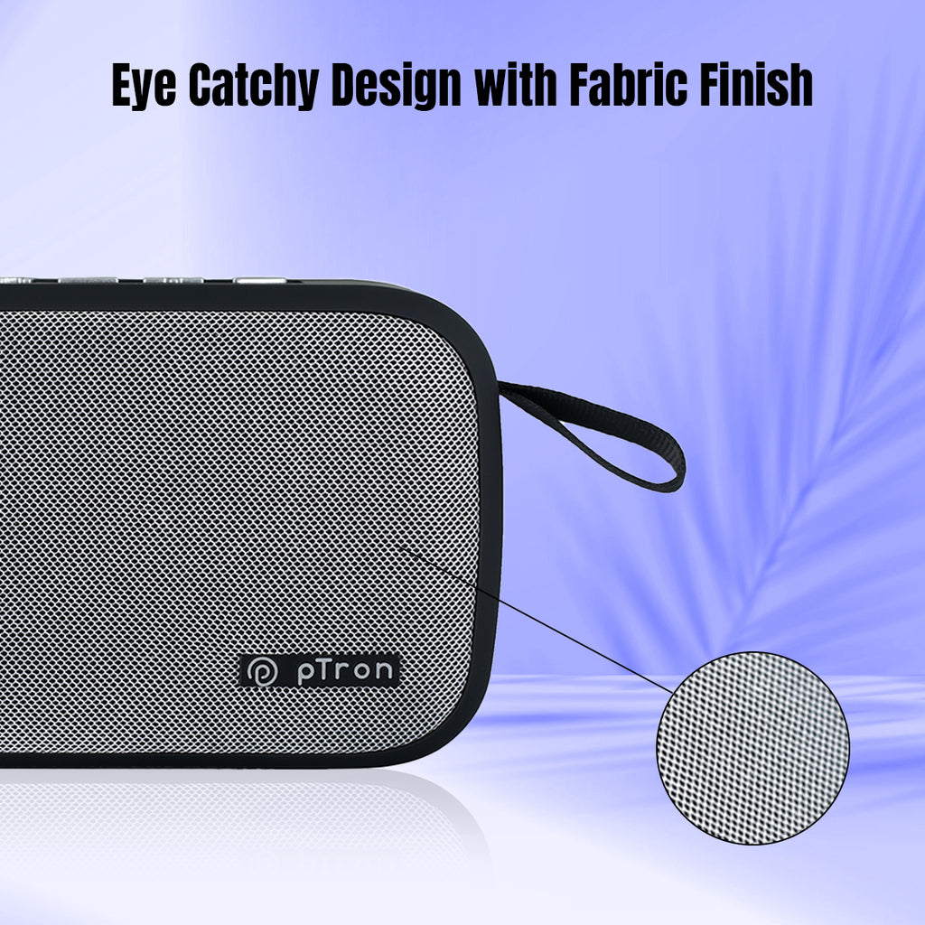 pTron Sonor Evo 5W Mini Bluetooth Speaker with 6Hrs Playtime, Immersiv ...