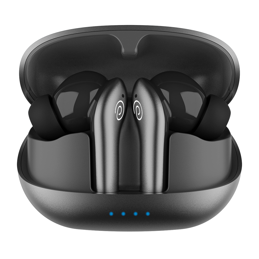 pTron Zenbuds Evo X1 Pro In-Ear TWS Earbuds with Quad Mic (Grey) - pTron India