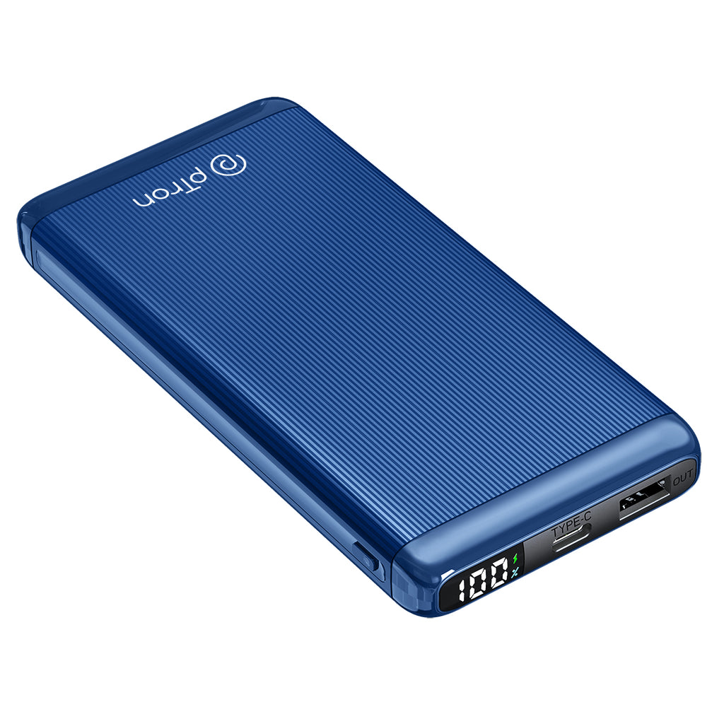 pTron Dynamo Vortex 10000mAh 22.5W Fast Charging Power Bank (Blue ...